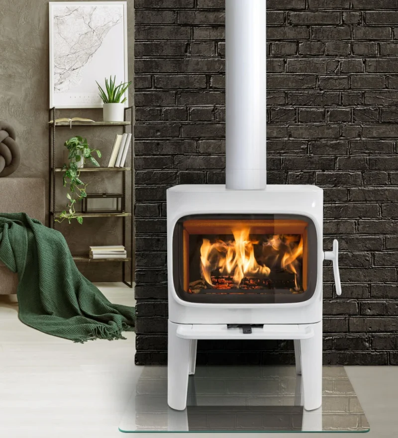 Jotul F305 White Long Leg Wood Burning Stove | Fenton Fires